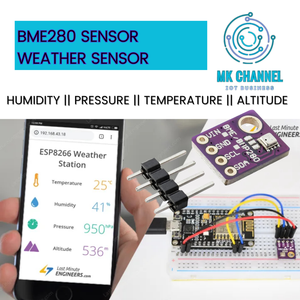 BME280 Temperature, Humidity and Atmospheric Pressure Sensor Module | Shopee Malaysia