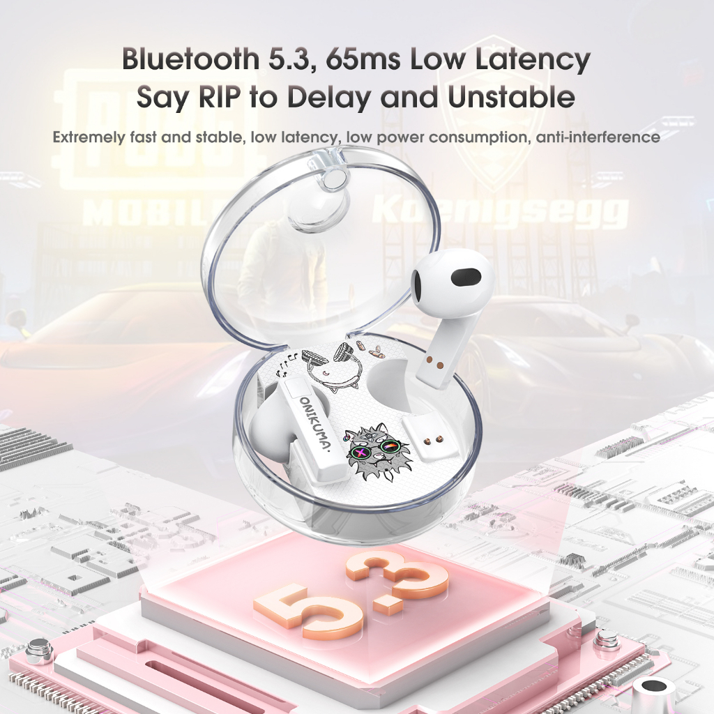 ONIKUMA T301 TWS Wireless Bluetooth V5.3 Earbuds Stereo / Hi-Fi Super ...