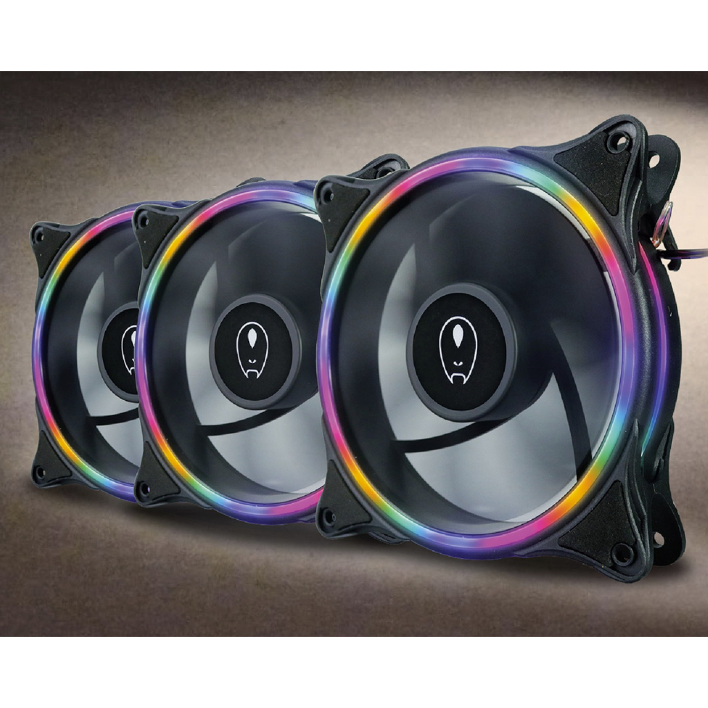 AVF Gaming Freak LUMINA IRIS RGB 12CM Fixed Lighting Ring LED Casing ...