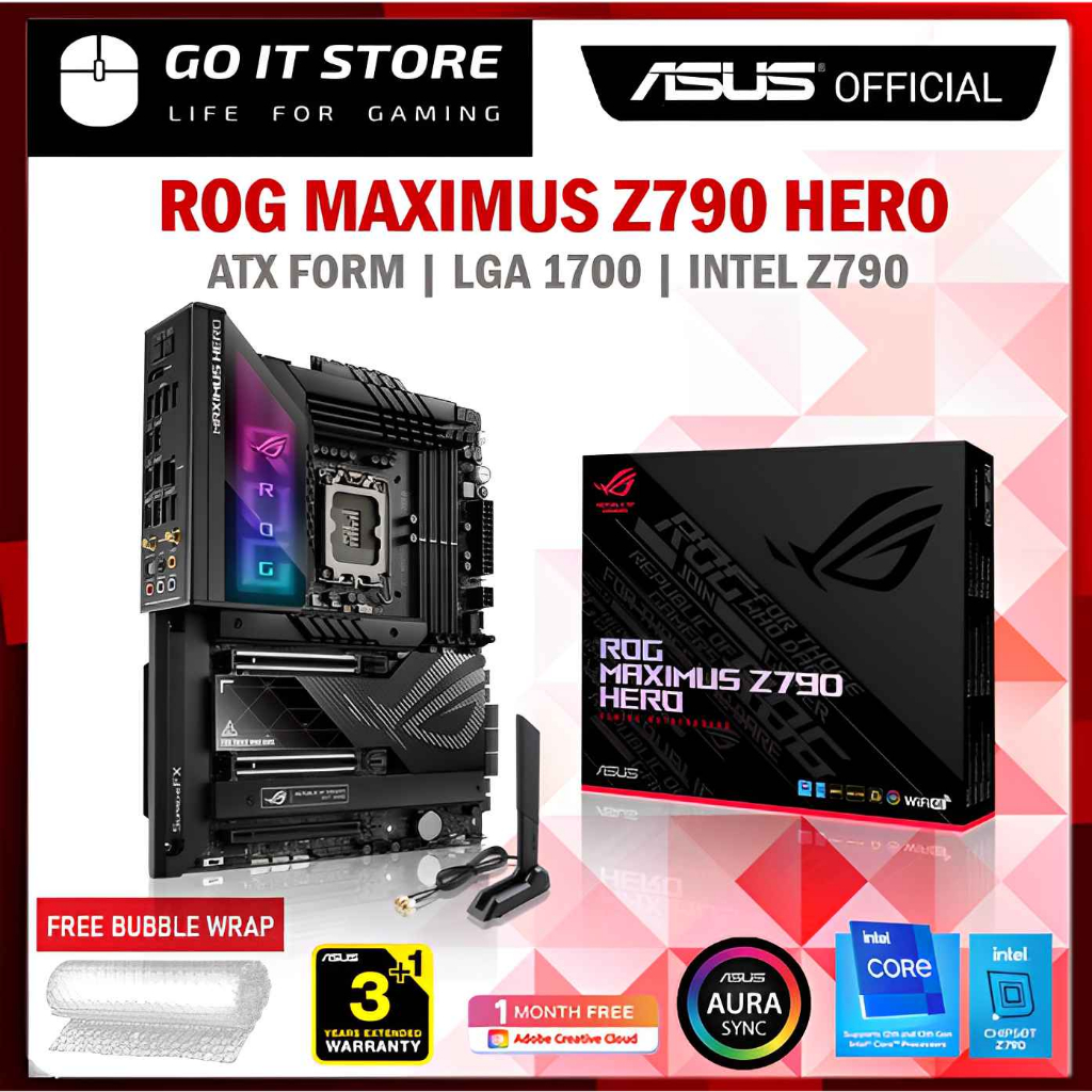 ASUS ROG MAXIMUS Z790 HERO D5 INTEL LGA1700 ATX Motherboard | Shopee ...
