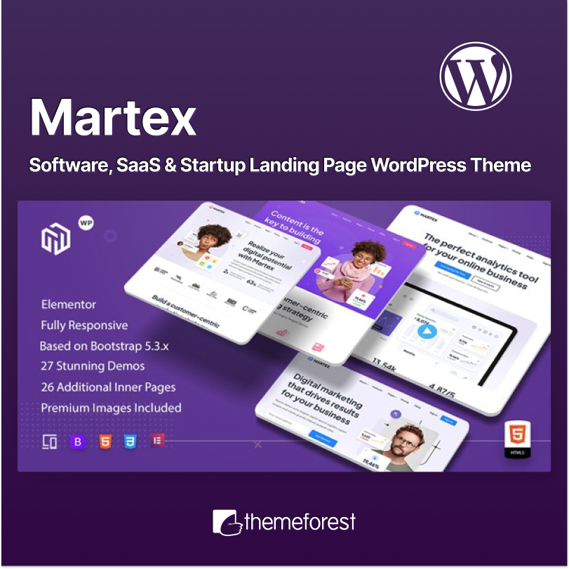 Martex - Software, SaaS & Startup Landing Page WordPress Theme ... Martex - Software, SaaS & Startup Landing Page WordPress Theme ...