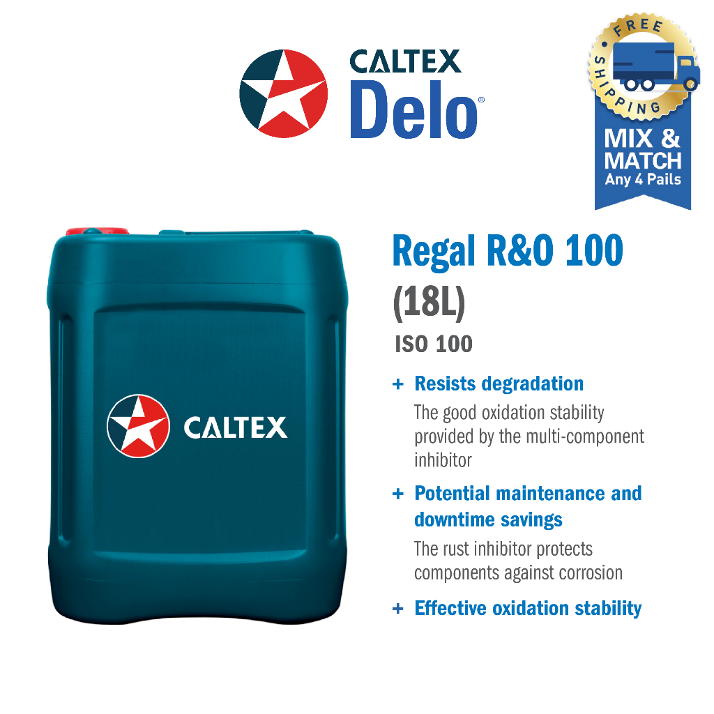 Caltex Regal R&O 100 Circulating Oil (18L) | Shopee Malaysia