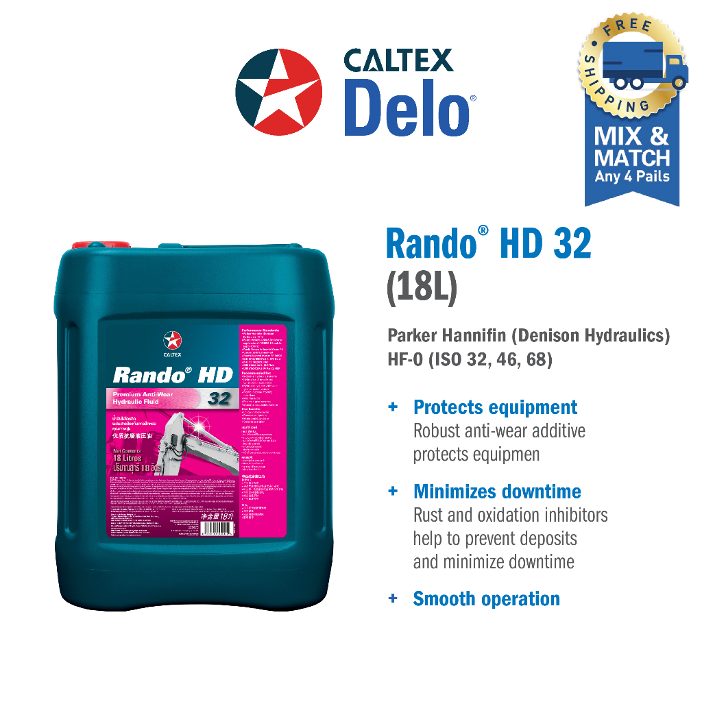 Caltex Rando HD 32 Premium Anti-Wear Hydraulic Oil | Shopee Malaysia