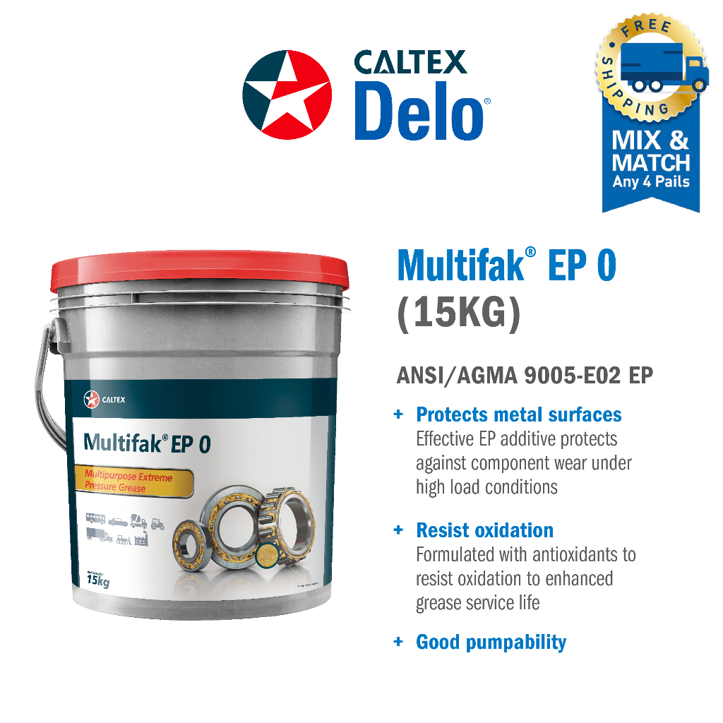 Caltex Multifak EP 0 Multipurpose Automotive & Industrial Grease A ...