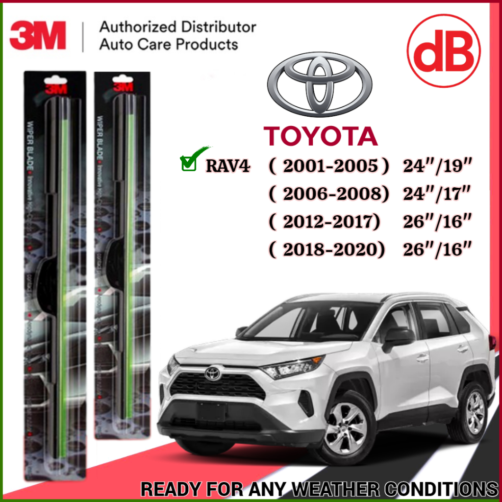 2008 Rav4 Wiper Blades Size