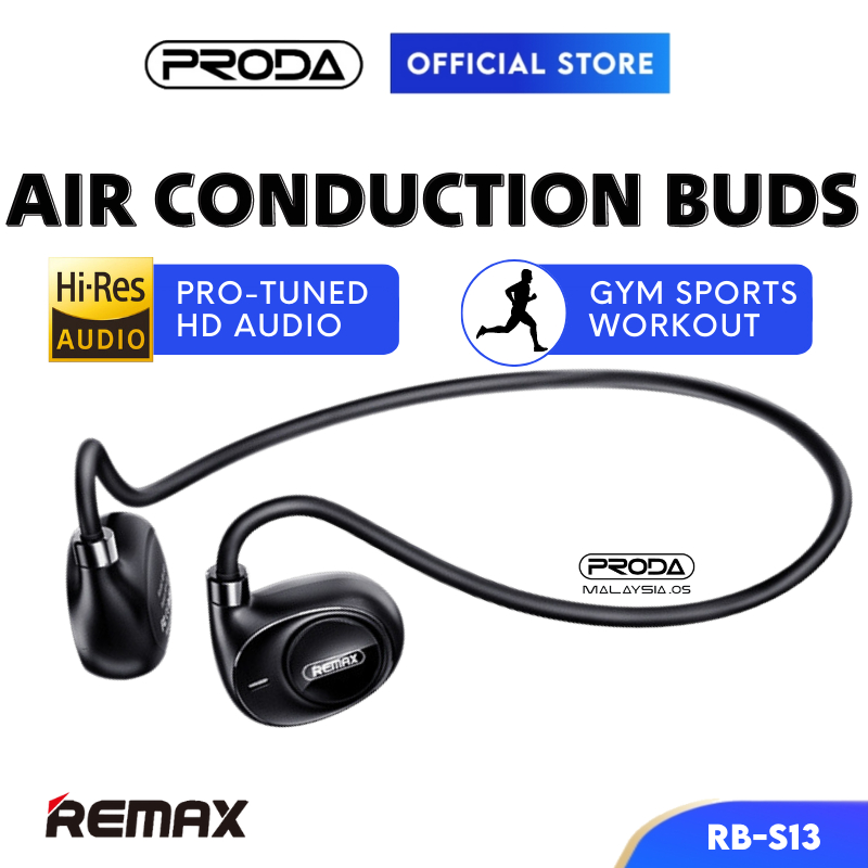 REMAX Wireless Sports Earphone For Jogging Air Conduction Bass ...