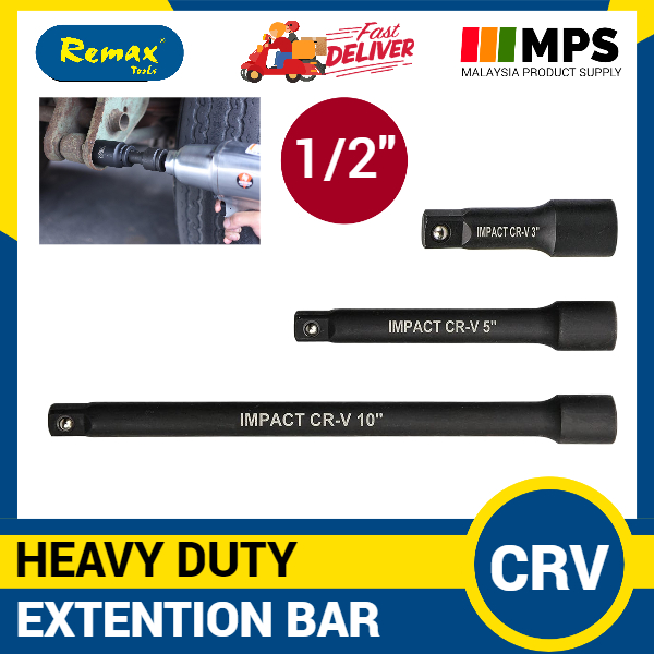 Remax 1/2 inch Square Drive Impact Socket Extension Bar Impact Socket ...