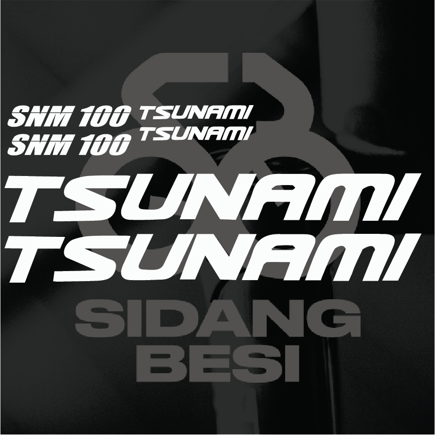 Tsunami SNM100 Fixed Gear Decals Sticker | Shopee Malaysia
