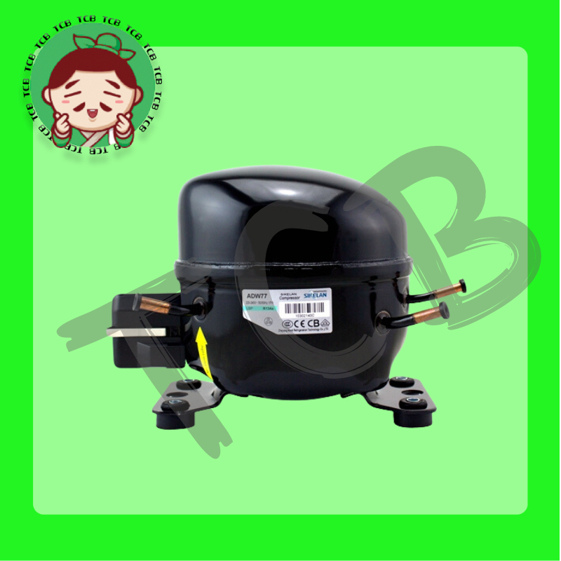 Refrigeration Compressor ADW77, MK,R134A LBP, 220V, Freezer/refrigerator compressor is 100% full ...