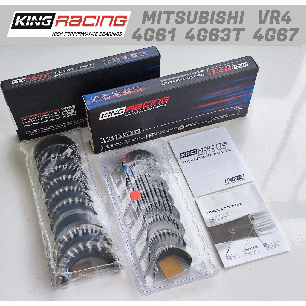 KING Race XP Bearing - MITSUBISHI VR4 1.6L 4G61 1.8L 4G67 2.0L 4G63T ...