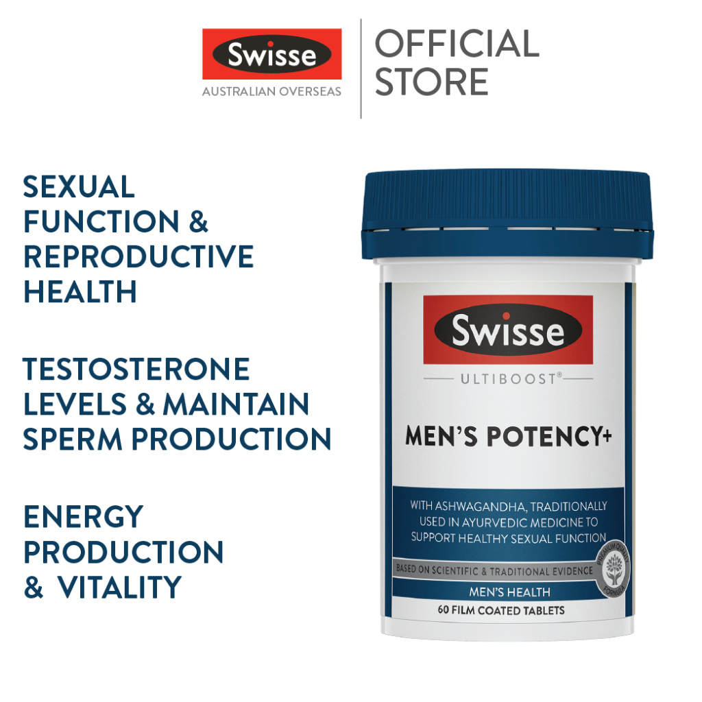 Swisse Men's Charisma Duo Pack (Men's Multivitamin 120 Tablets & Men's Potency+ 60 Tablets ...