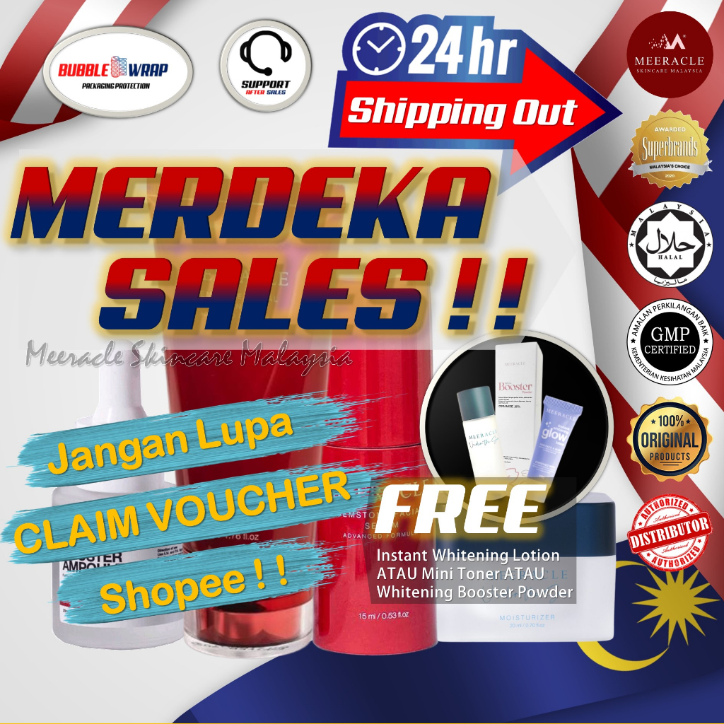 💯 ORIGINAL MEERACLE [Merdeka Sales] JIMAT Booster Ampoule Cleanser ...