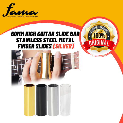 [FAMA]60MM High Guitar Slide Bar Stainless Steel Metal/Glass Finger ...