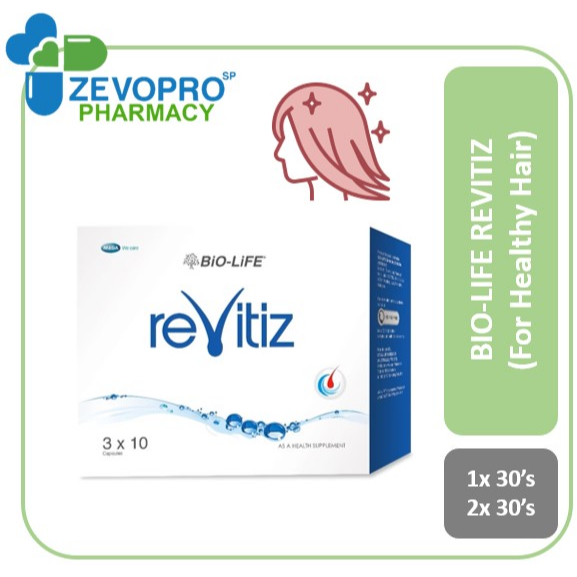 BIOLIFE REVITIZ 30'S or 2x30's (For healthy hair | Hair Loss) | Shopee ...