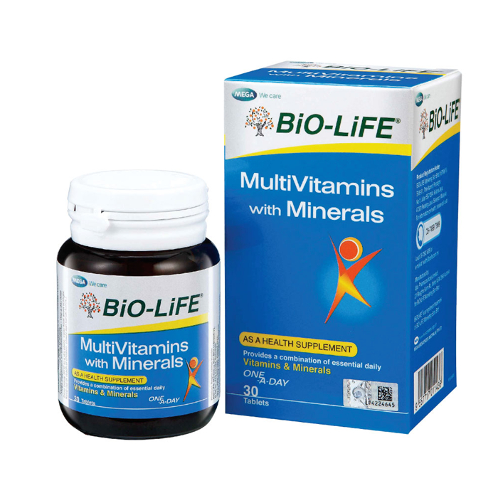 BIO-LIFE MULTIVITAMINS WITH MINERALS 30'S | Shopee Malaysia