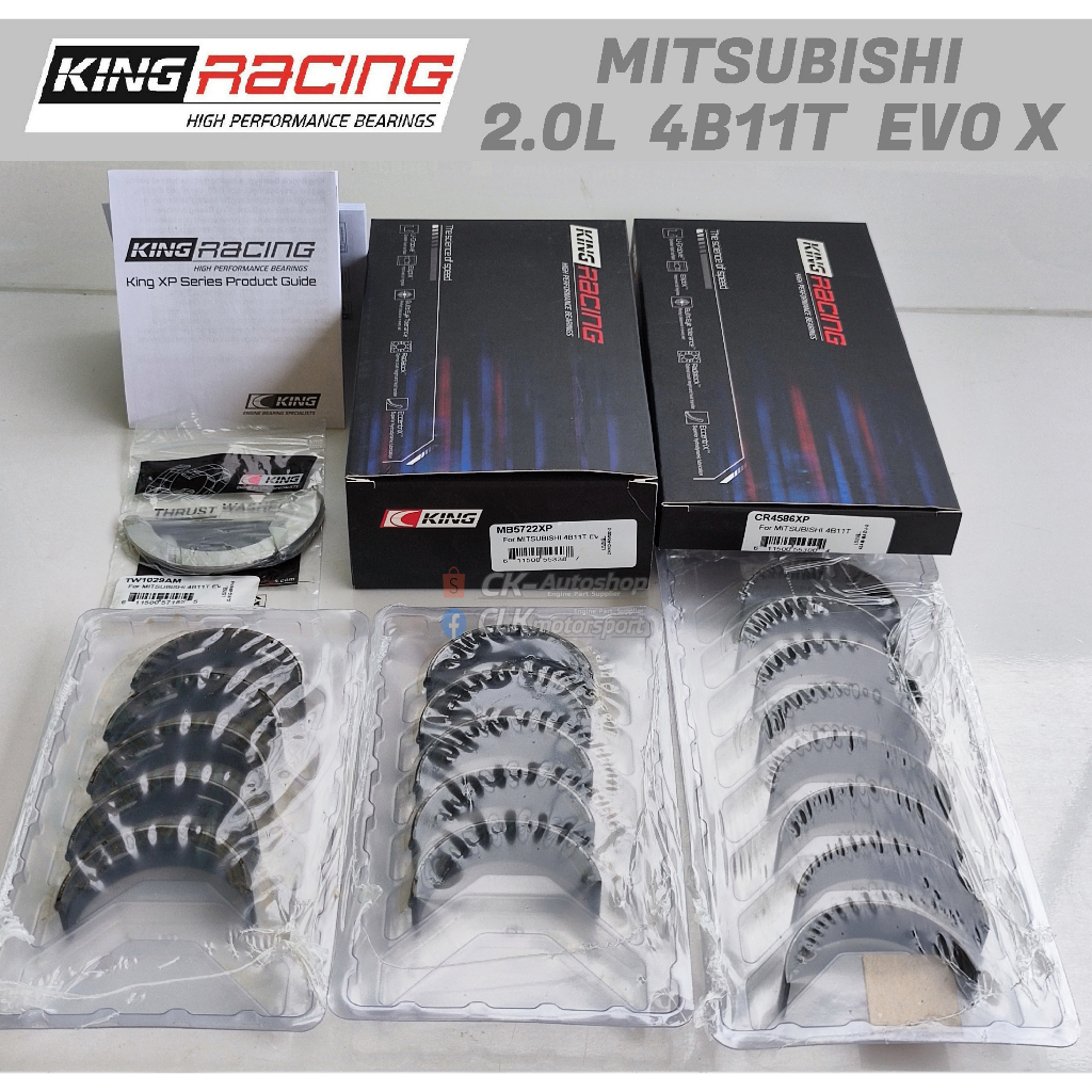 KING Race XP Bearing - MITSUBISHI 2.0L 4B11T Turbo Mivec for Lancer Evo ...