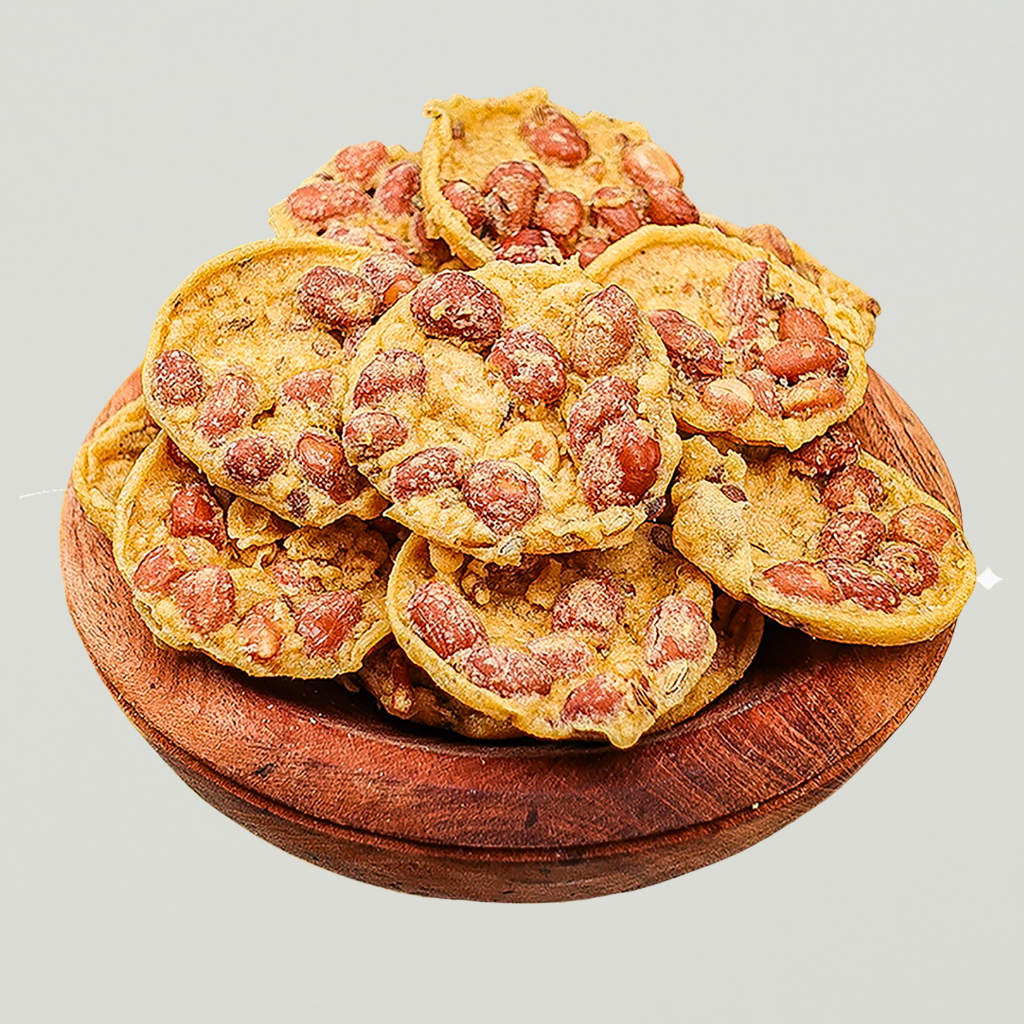 𝙆𝙚𝙧𝙚𝙥𝙚𝙠 𝙁𝙚𝙣𝙙𝙞 Kerepek Rempeyek Kacang Tanah Mini [500g] | Shopee Malaysia