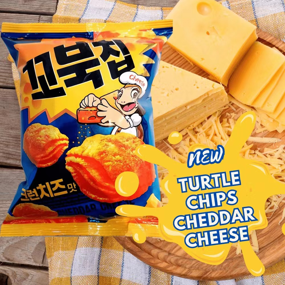 Korea Turtle Chip Orion Corn Soup Kkobuk Churros Injeolmi Chips 韩国 好丽友 ...