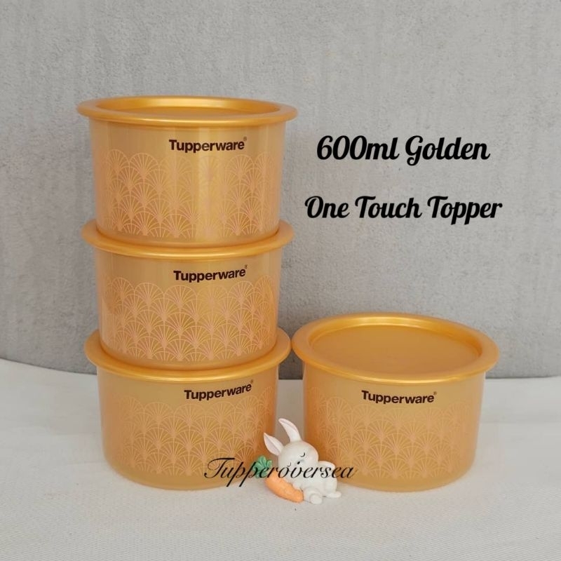 Tupperware Golden One Touch Topper Junior 600ml (2 PCS / 4 PCS) | Shopee Malaysia