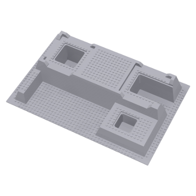 Lego Parts 51542 ( Used like new ) Baseplate Raised 32 x 48 x 6 with ...