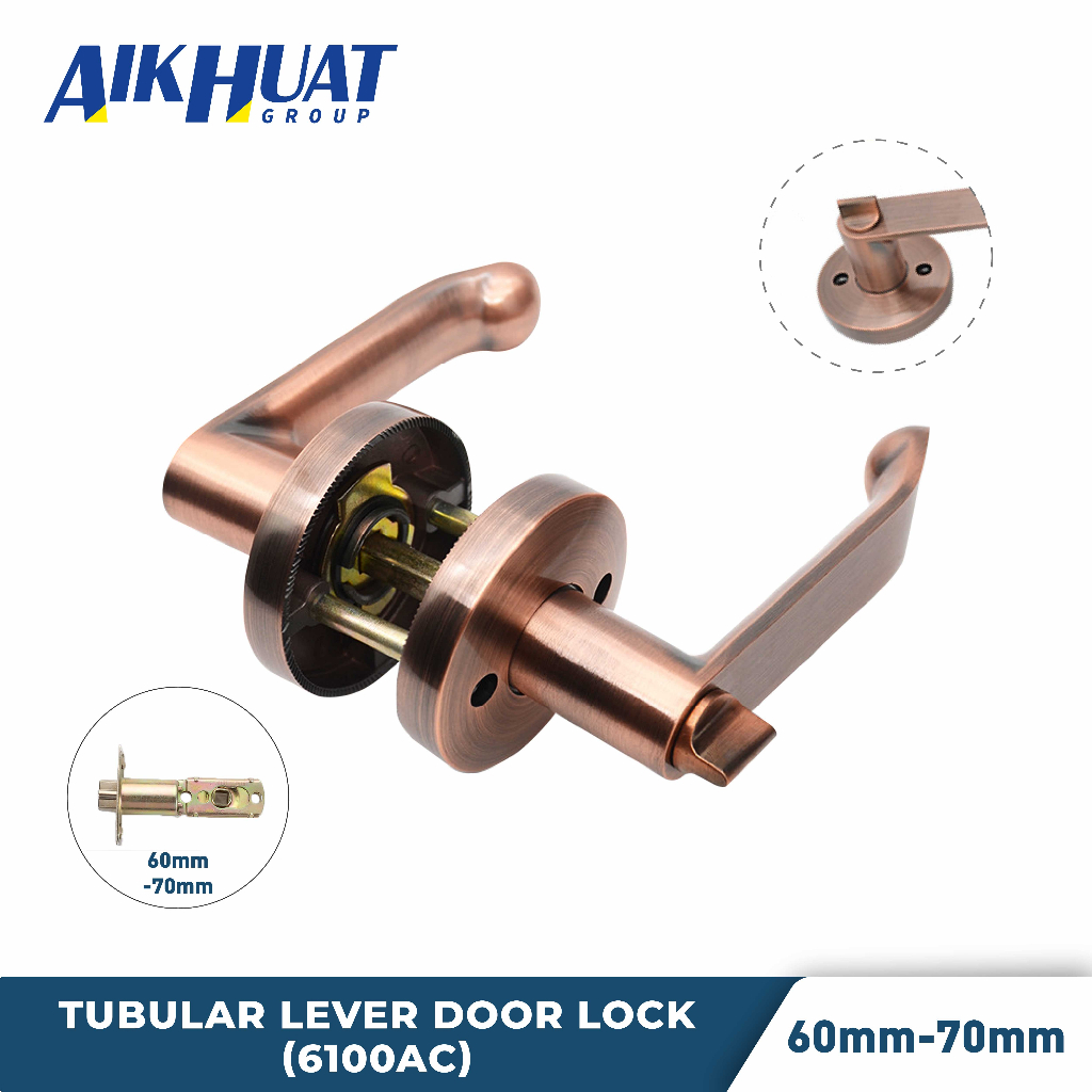 T.O.C Tubular Lever Cylindrical Lock Set Door Knob Door Lock | Tombol ...