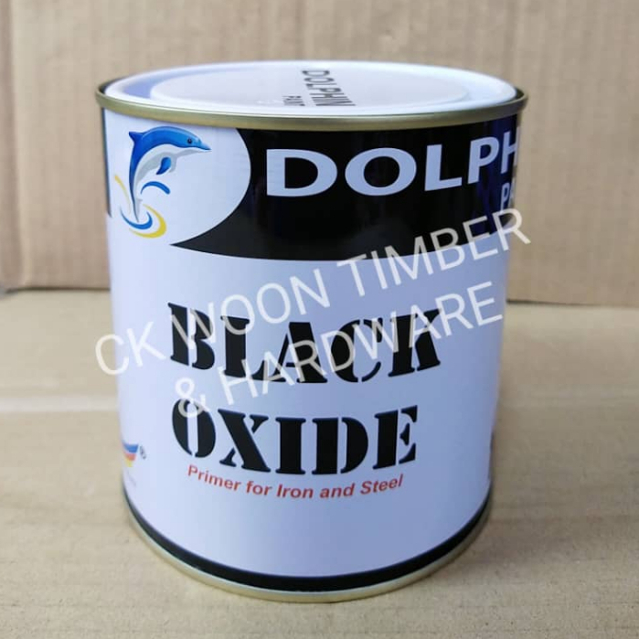 DOLPHIN BRAND ANTI RUST RED OXIDE/BLACK OXIDE (1 LITRE) Cat pengegah ...