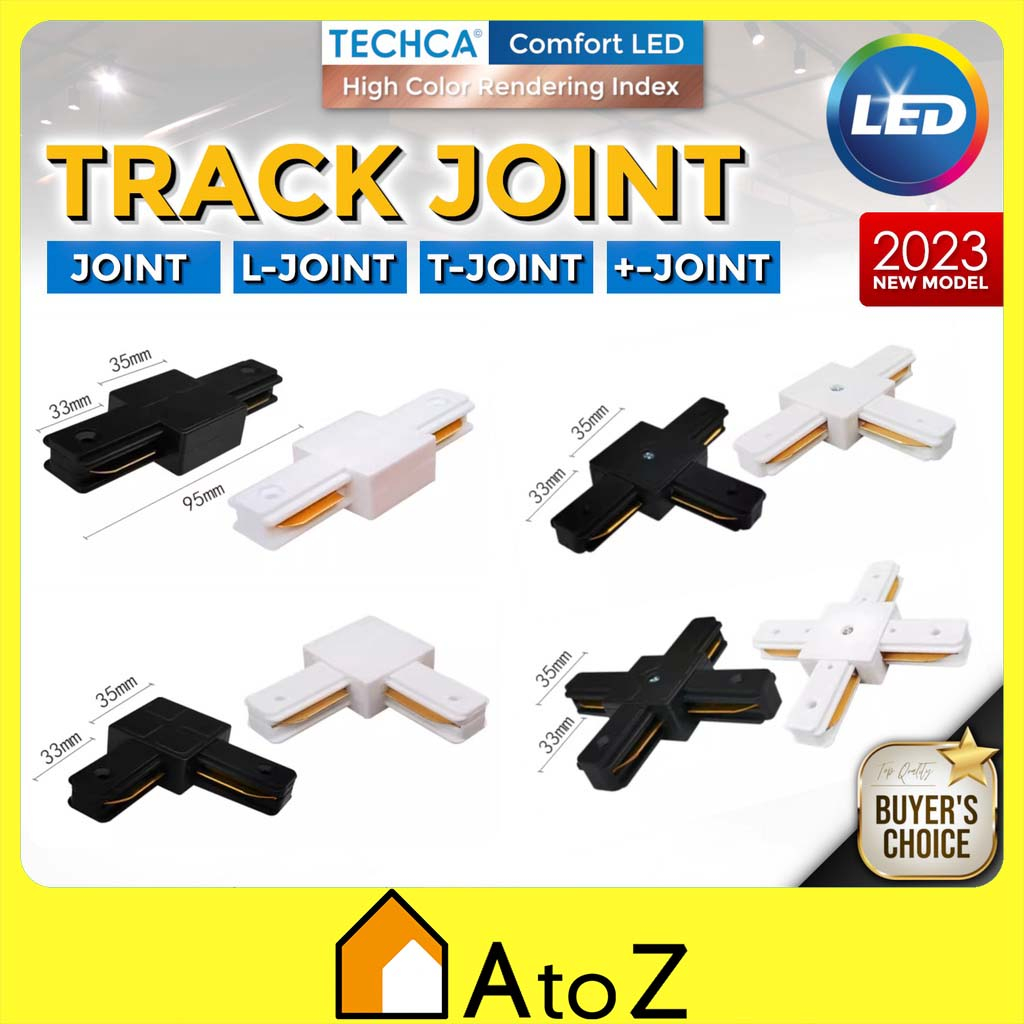 【JOINT】LED Track Light Rail Joint Lampu Track Joint Light L-Joint T ...