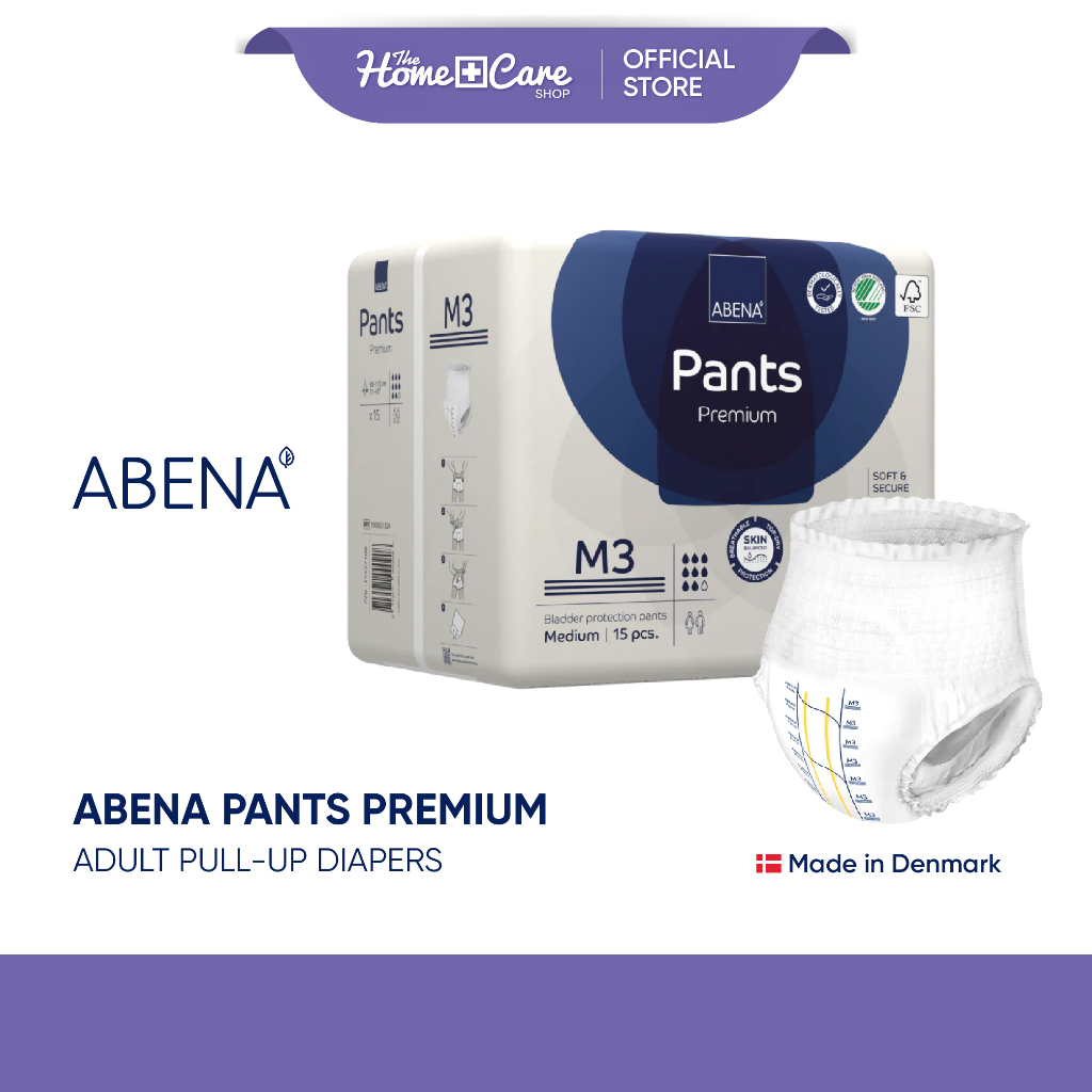 ABENA Pants Premium Adult Diapers (M3/L1/L3/XL1) Super Absorbent Odor ...