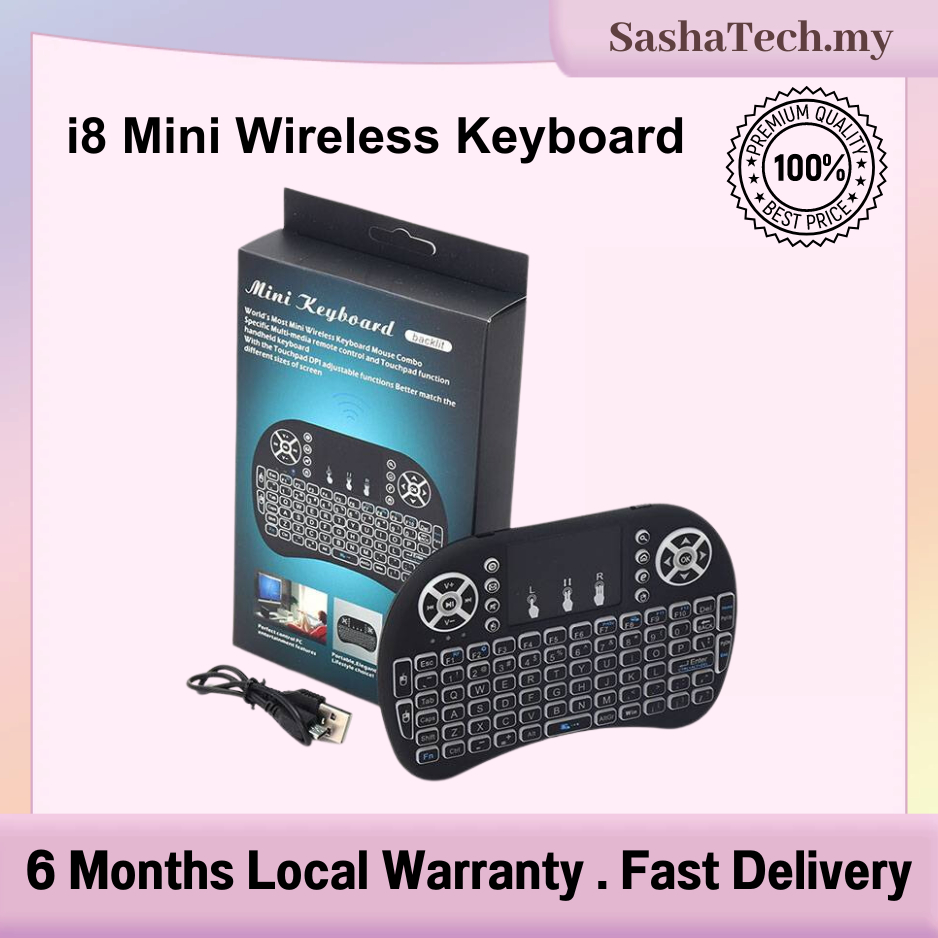 Mini Wireless Keyboard with Touchpad Mouse 2.4GHz Backlit Keyboard for ...