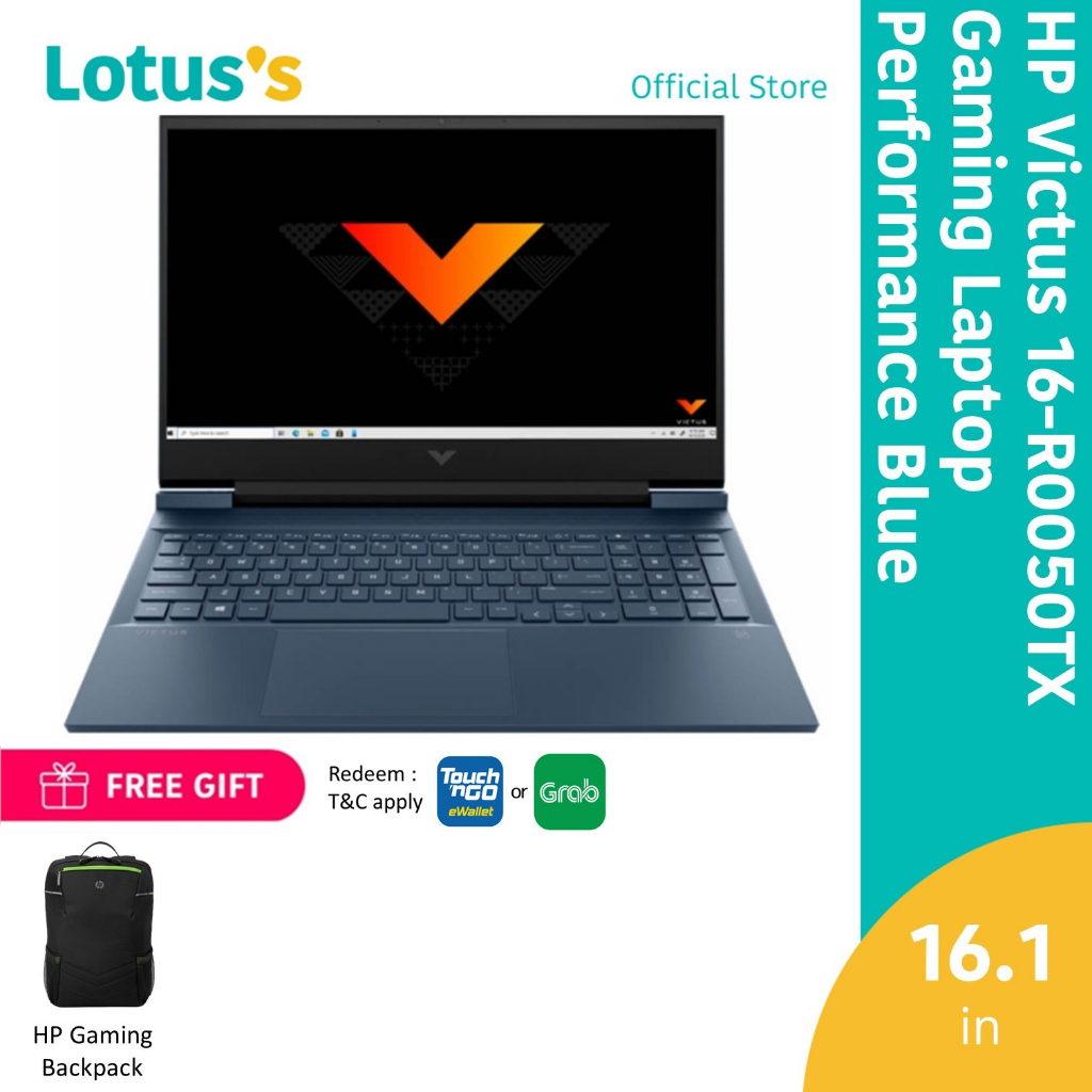HP Victus 16-R0050TX 16.1" FHD 144Hz Gaming Laptop Performance Blue ...