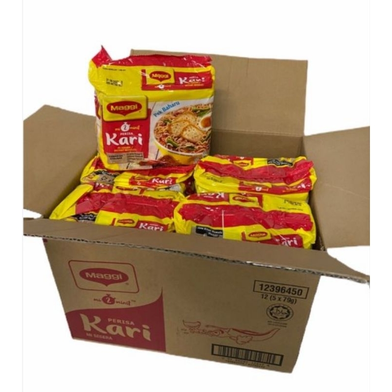 Maggi Kari 1 carton (12x5pcs x79g) | Shopee Malaysia