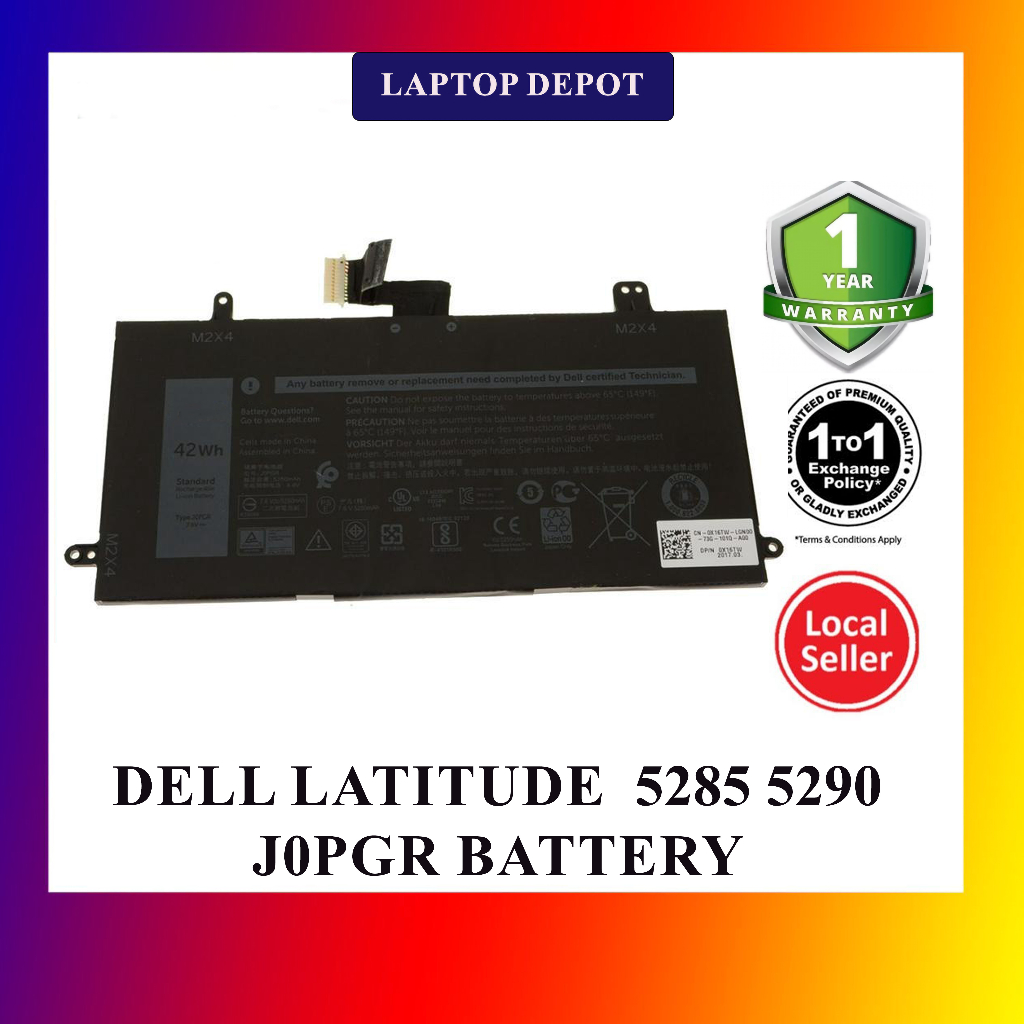 Dell Latitude 5285 5290 2-in-1 Tablet 0J0PGR J0PGR 7.6V 42Wh Original ...