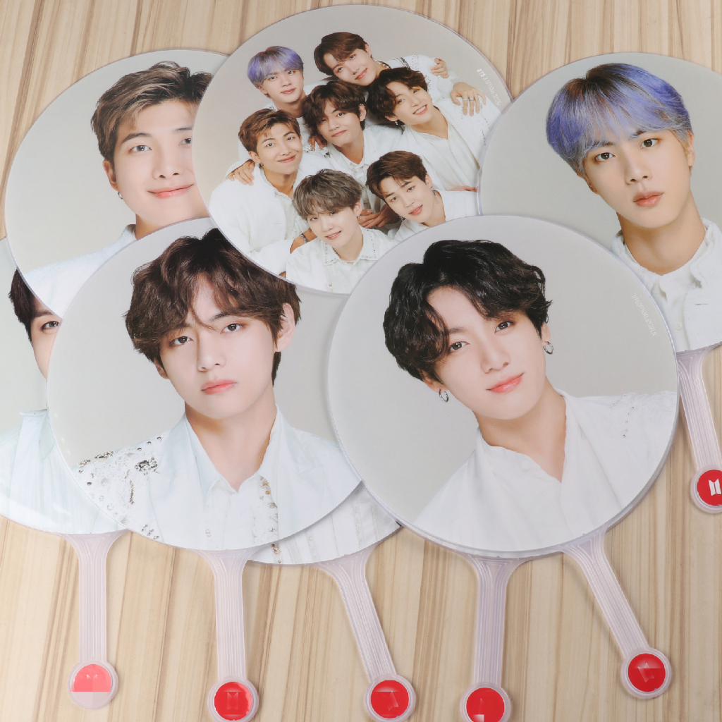 BTS Concert Image Picket Hand Fan V Taehyung Jungkook Jimin RM Jin Suga ...