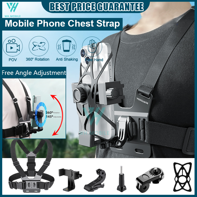 Mobile Phone Chest Strap Chest Phone Holder Go Pro Mount Harness Strap ...