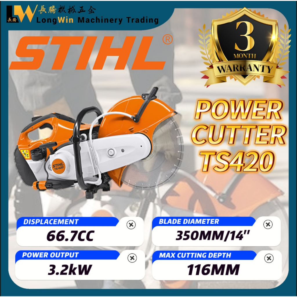 STIHL TS420 Portable Power Cutter Cut-Off Machine 14" | Shopee Malaysia