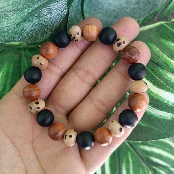 (PENDINDING DIRI) GELANG CAMPURAN 3 KAYU/10MM | Shopee Malaysia