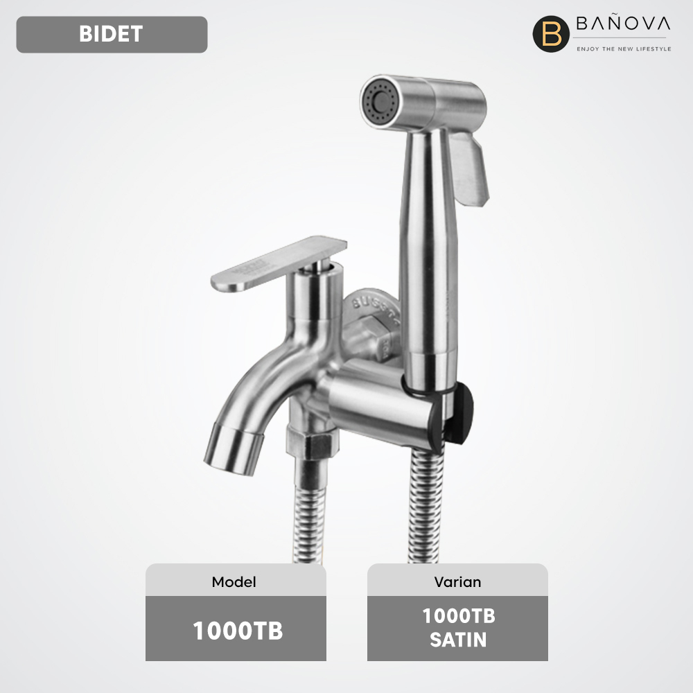 BANOVA ISANO SUS 304 Stainless Steel / Aluminium Body SS Bidet Set ...