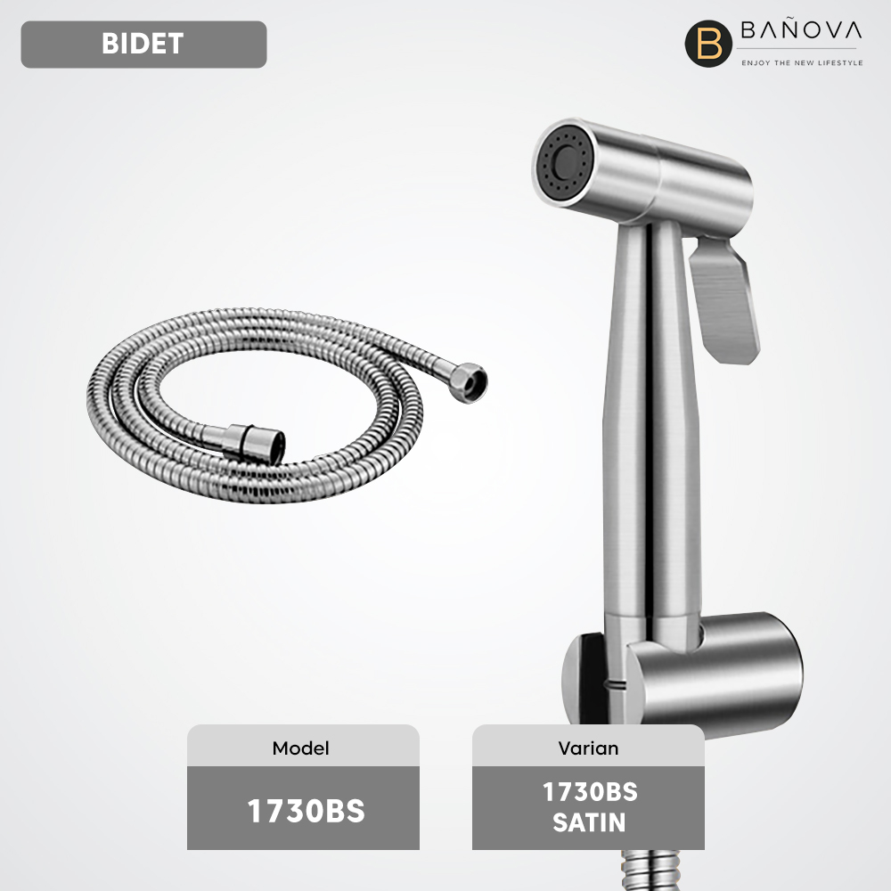 BANOVA ISANO SUS 304 Stainless Steel / Aluminium Body SS Bidet Set ...