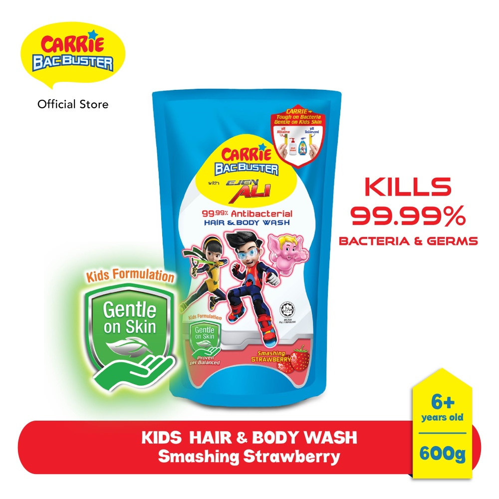 CARRIE BACBUSTER Antibacterial Hair & Body Wash – 600g Smashing ...