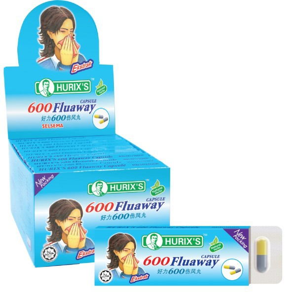 Hurix's 600 FluAway Capsule Improved (6's x 24 blisters / box) | Shopee ...