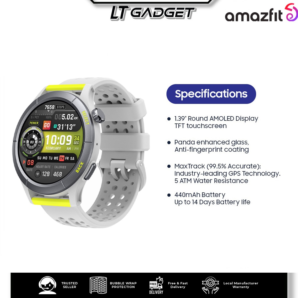 AMAZFIT Cheetah (Round) Running Watch with Chat AI Coaching Industry ...