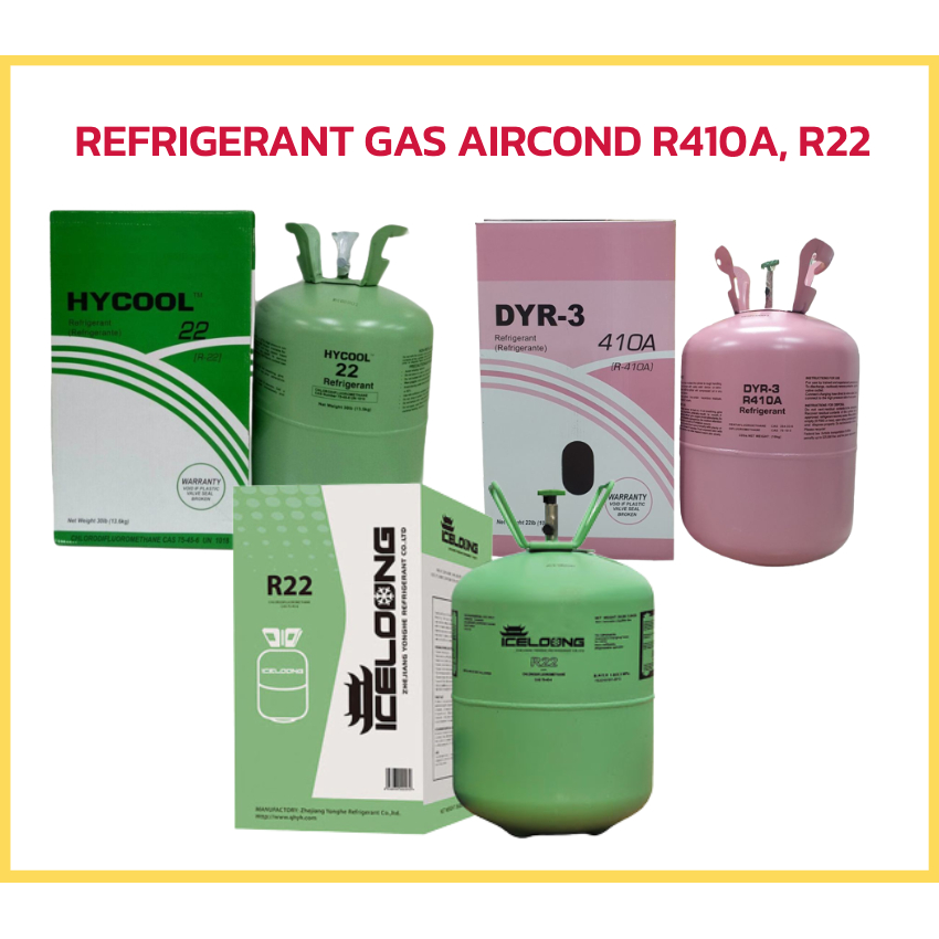 [HOT SELLING!!] Gas Aircond R22 /R410A Akashi / Fregen / Hycool (13.6KG / 10.0KG) | Shopee Malaysia