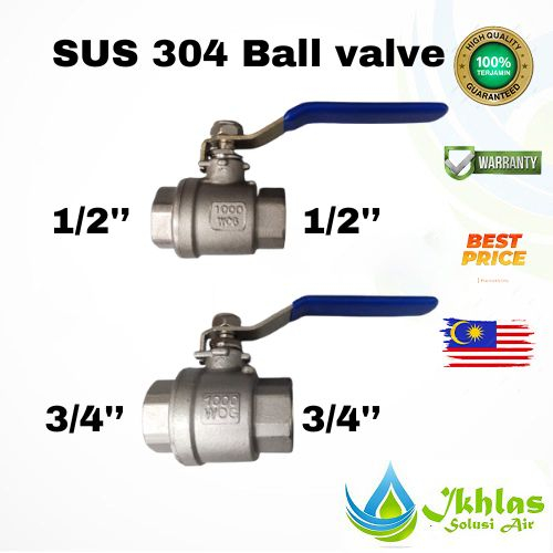Stainless Steel Ball Valve / SUS 304 Stainless Steel Ball Valve/ Female ...