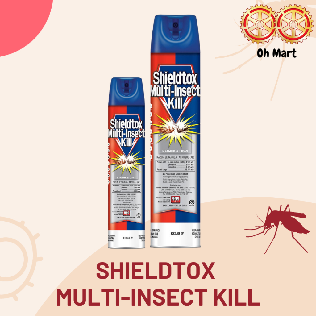Shieldtox Multi-Insect Kill (525 ml/230 ml) | Shopee Malaysia