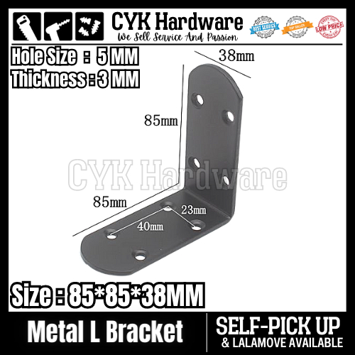 Heavy Duty L Bracket 3MM Angle Bracket Sesiku L Rak Rack L Angle ...