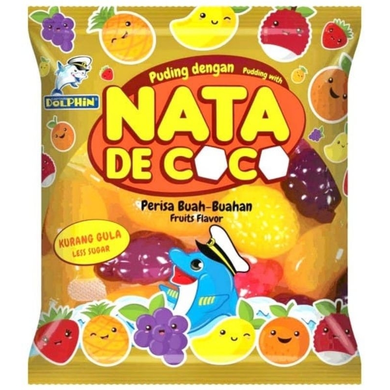[TKM] Captain Dolphin (Pudding) With Nata De Coco Fruits Flavor 320g ...