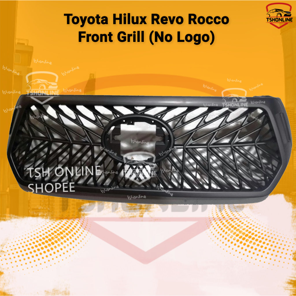 Toyota Hilux Revo Rocco Front Grill V1/ Revo Rocco Front Grill No Logo ...