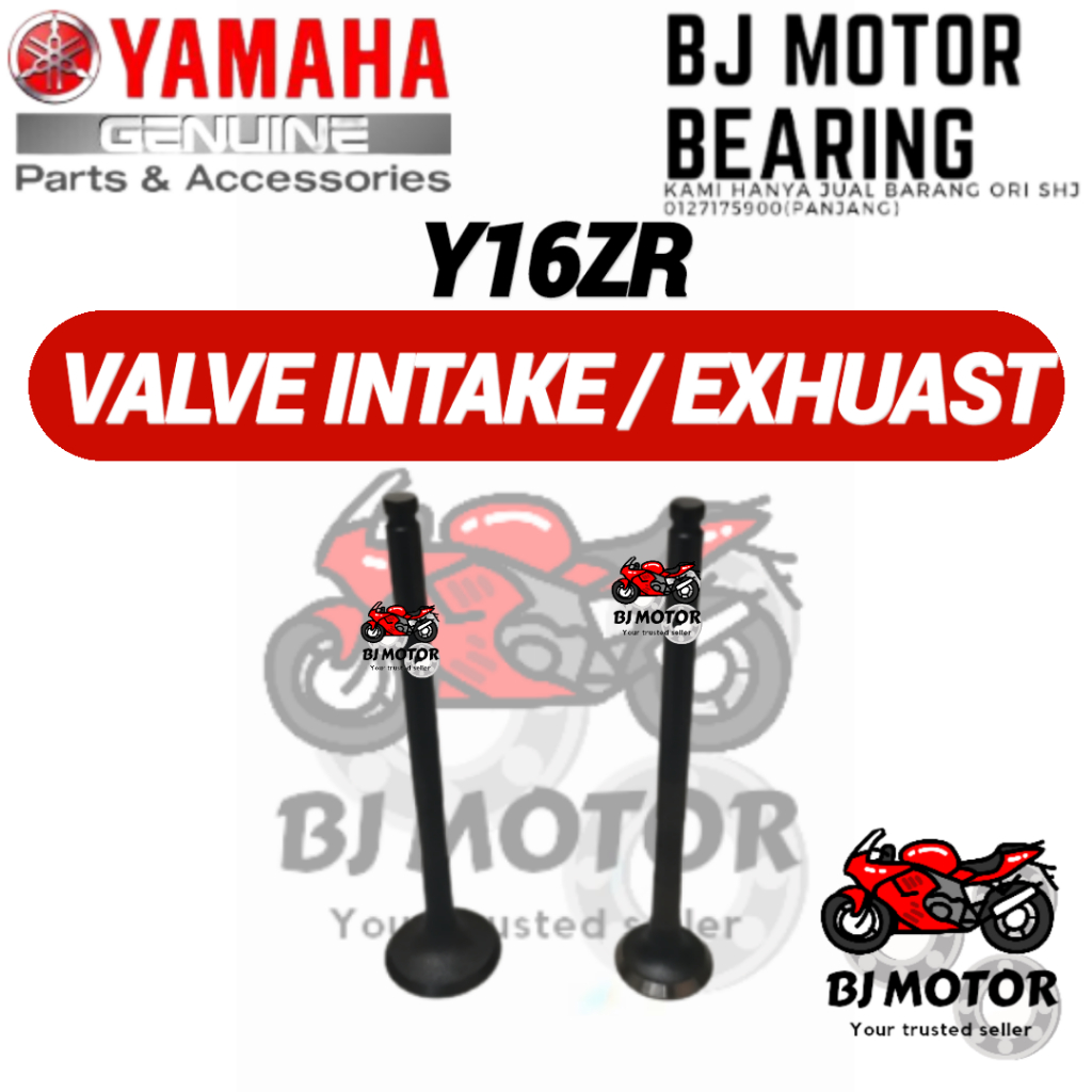 Y16ZR VALVE INTAKE VALVE EXHUAST Y16 VALVE IN EX 100% ORIGINAL YAMAHA ...