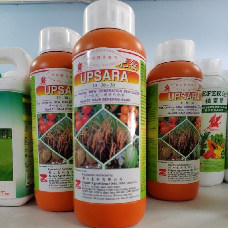 1L Upsara 10-30-30 Zeenex New Generation Fertilizer Baja Bunga Dan Buah ...