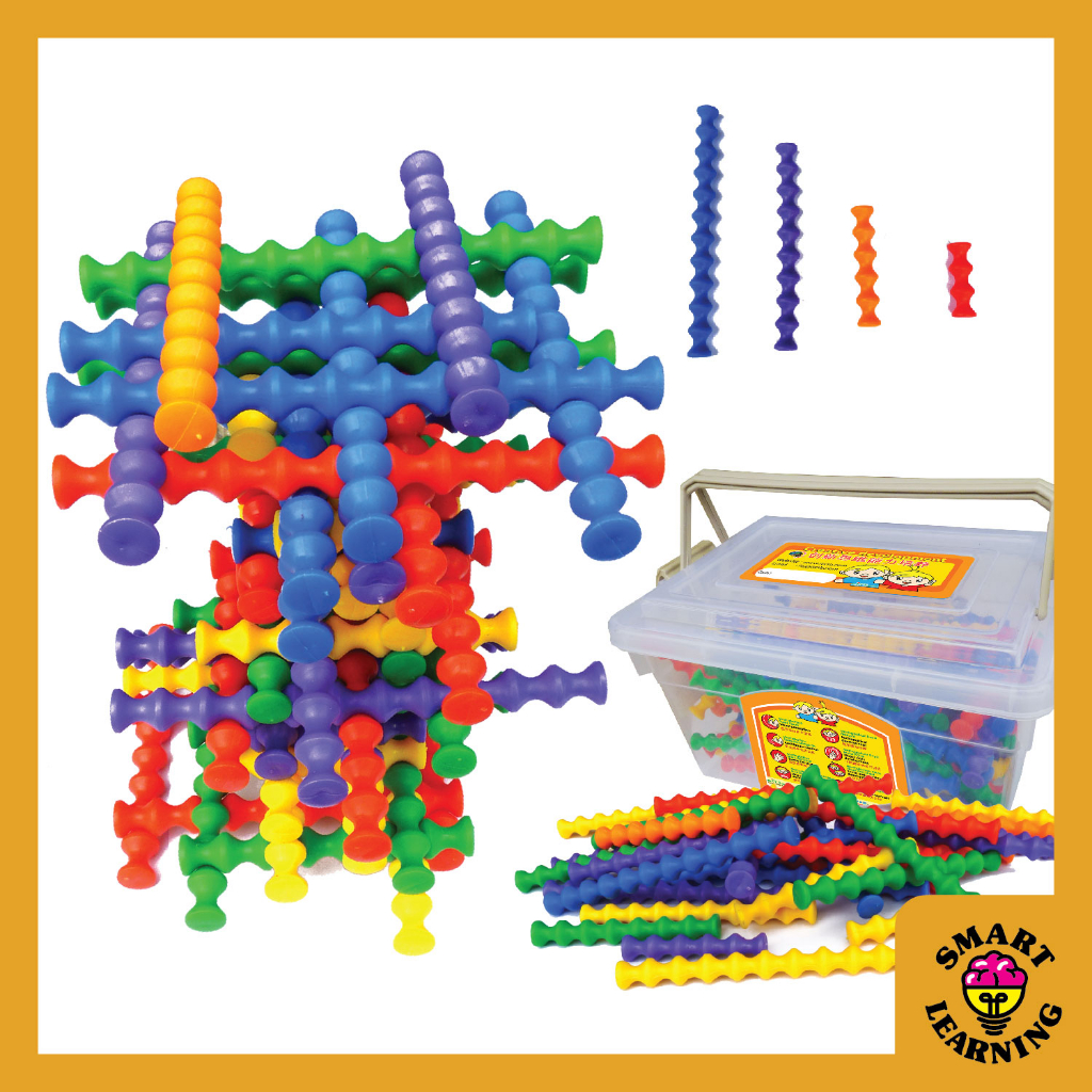 🔥READY STOCK🔥 PLASTIC STICKS BUILDER BLOCK CONNECTION INTERLOCKING ...